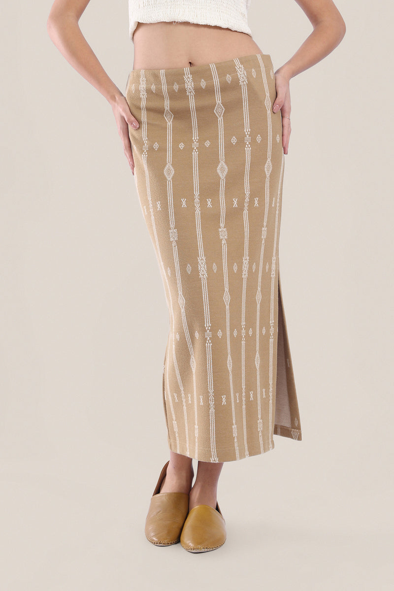 Slim fitting jacquard skirt – MIX AND MATCH