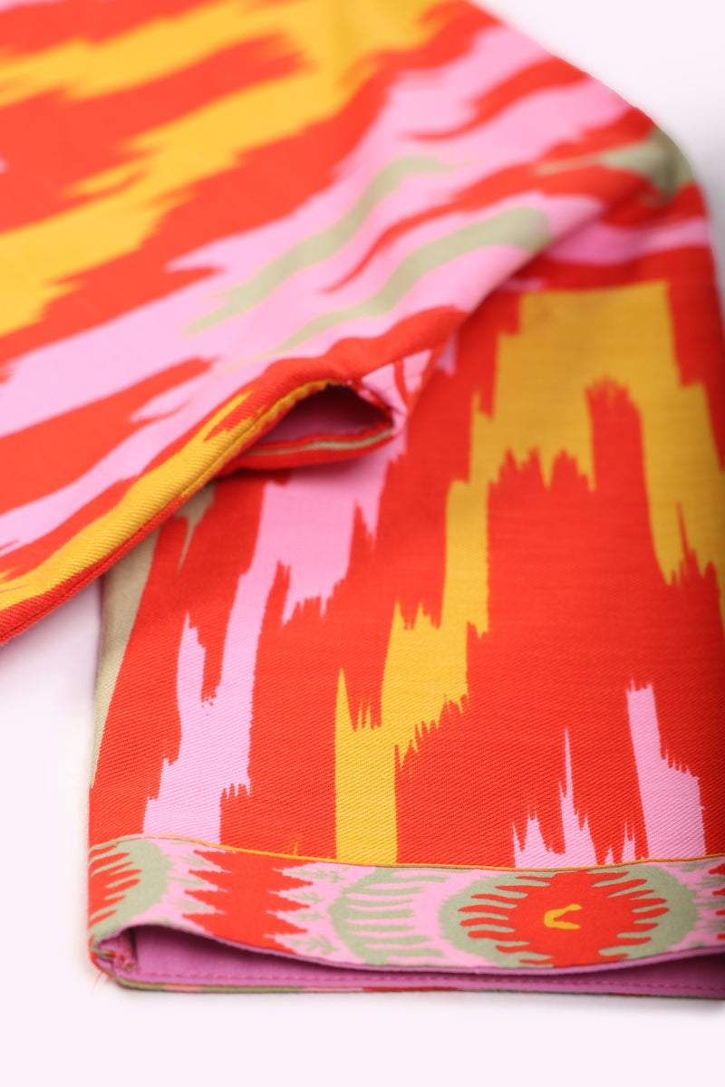 Oversized jacket in printed cotton gabardine with patch pockets – MIX ...